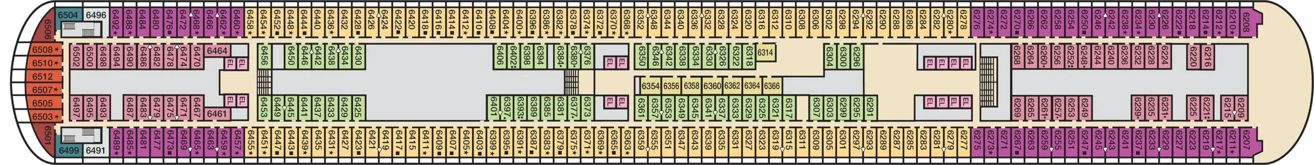 Detailed Carnival Firenze Deck Plan - Cruise Deck Info